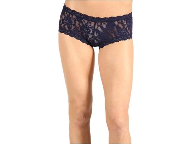 (取寄) ハンキー パンキー レディース シグニチャー レース ボーイショーツ Hanky Panky women Signature Lace Boyshort Navy Blue