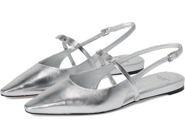 (取寄) ケイトスペード レディース カロリナ スリングバック フラッツ Kate Spade New York women Carolina Slingback Flat Silver
