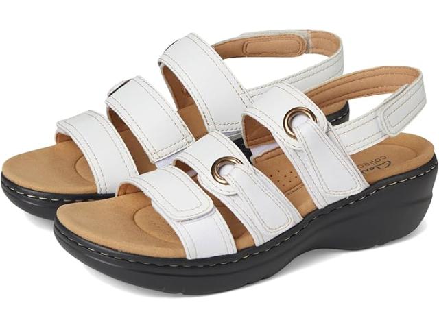 (取寄) クラークス レディース マーリア 2 バリ Clarks women Merliah 2 Bali White Combi Leather