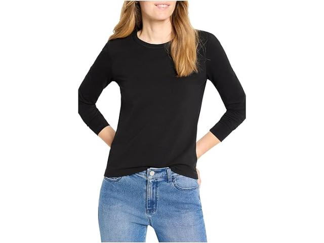 (取寄) ニックゾー レディース パーフェクト ニット ロング スリーブ トップ NIC+ZOE women Perfect Knit Long Sleeve Top Black Onyx