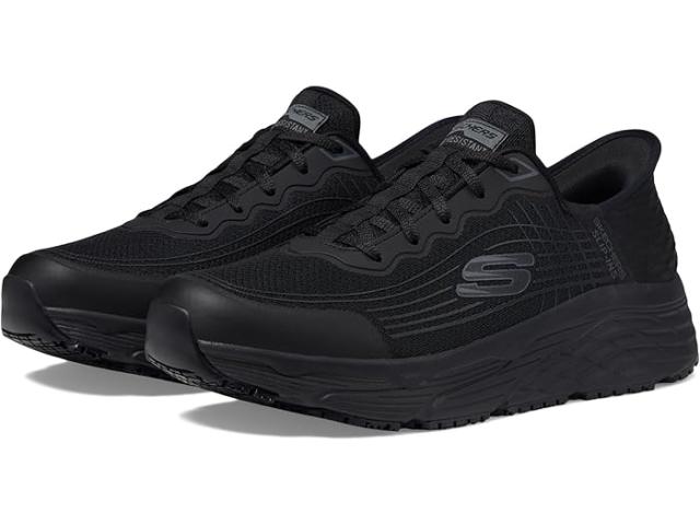 (取寄) スケッチャーズ ワーク メンズ マックス クッショニニグ エリート SR - SKECHERS Work men Max Cushioning Elite SR - Remma Black