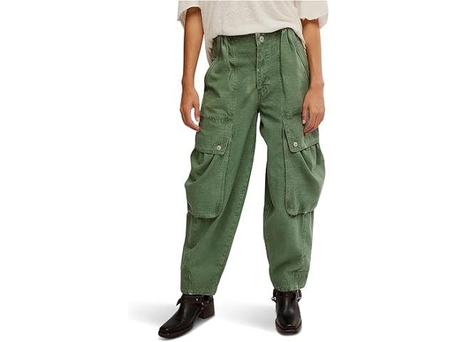 (取寄) フリーピープル レディース ブレントウッド スラウチ パンツ Free People women Brentwood Slouch Pants Aged Green