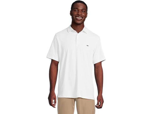 (取寄) ヴィンヤードヴァインズ メンズ ソリッド サンカティ ポロ Vineyard Vines men Solid Sankaty Polo White Cap