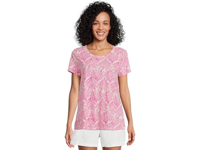 (取寄) リリー ピュリッツァー レディース エッタ スクープ-ネック Lilly Pulitzer women Etta Scoop-Neck Pink Bliss Shady Babe