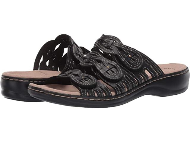 (取寄) クラークス レディース レイサ フェイ Clarks women Clarks Leisa Faye Black Leather