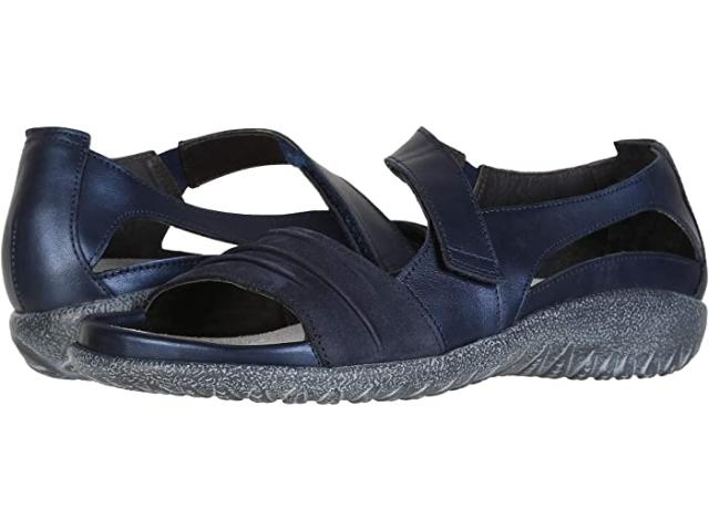 (取寄) ナオト レディース パパキ Naot women  Papaki Polar Sea Leather/Navy Velvet Nubuck