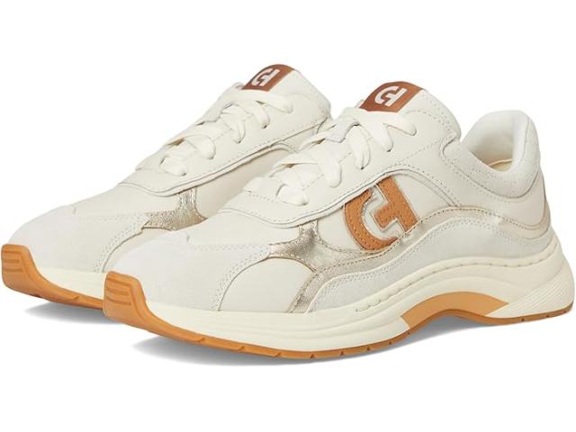 (取寄) コールハーン レディース グランドプロ ランナー Cole Haan women Grandpro Eleeana Runners Ivory/Suede/Gold llic/Biscuit/Ivory