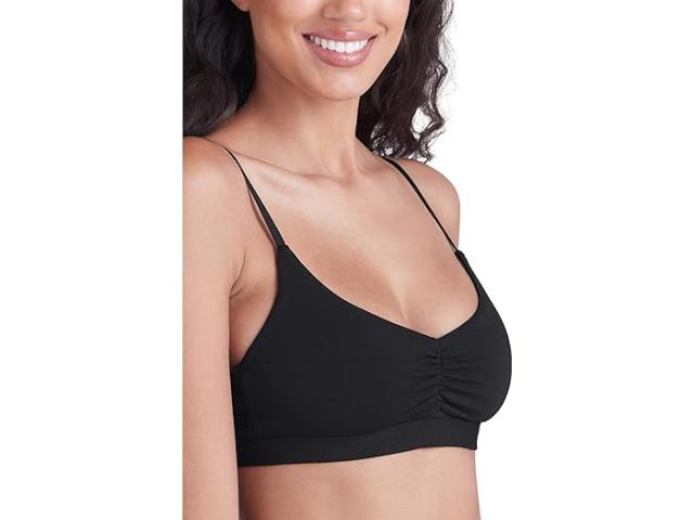 (取寄) ミーアンディーズ レディース フィール フリー ルーシュド ブラレット MeUndies women MeUndies Feel Free Ruched Bralette Black