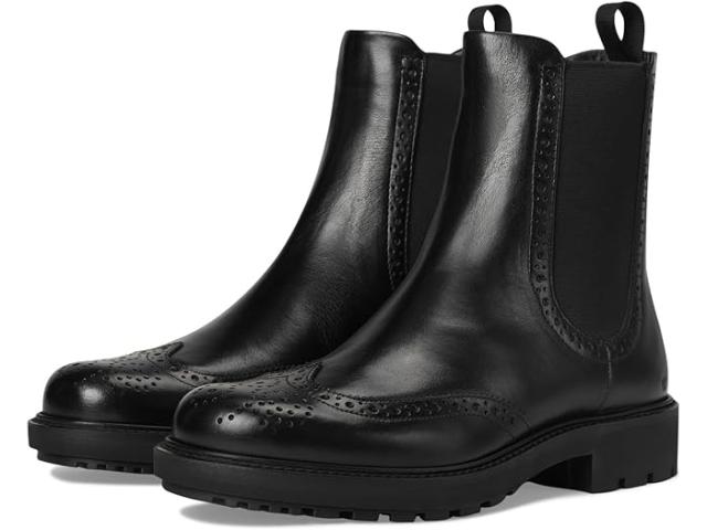 (取寄) エコー レディース オスロ チェルシー ウィングチップ ブーツ ECCO women Metropole Oslo Chelsea Wingtip Boots Black