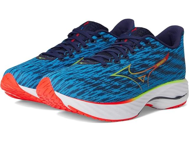 (取寄) ミズノ メンズ ウェーブ ライダー 28 Mizuno men Wave Rider 28 Blue Pace/Green Gecko