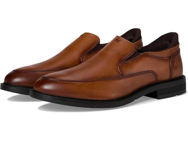 (取寄) ナン ブッシュ メンズ コア EZ アイコン モカシン トゥ スリッポン イージー-オン ドレス カジュアル シューズ ローファー Nunn Bush men Kore Ez Icon Moccasin Toe Slip-On Easy-On Easy-Off Dress Casual Shoe Loafer Cognac