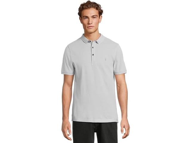 (取寄) オールセインツ メンズ リフォーム ショート スリーブ ポロ AllSaints men Reform Short Sleeve Polo Willow Blue