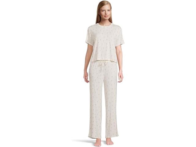(取寄) レディース オール アメリカン Pj セット HONEYDEW women All American PJ Set Ivory Martinis