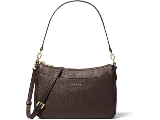 (取寄) マイケルコース レディース ジェット セット ミディアム トップ ジップ ポシェット エックスボディ MICHAEL Michael Kors women Jet Set Medium Top Zip Pochette Xbody Chocolate