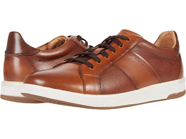 (取寄) フローシャイム メンズ クロスオーバー レース トゥ トゥ カジュアル スニーカー Florsheim men  Crossover Lace to Toe Casual Sneaker Cognac Smooth Milled