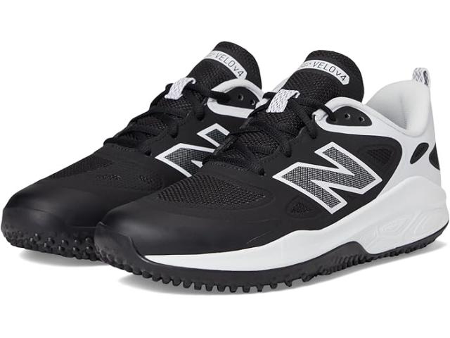 (取寄) ニューバランス レディース フレッシュ フォーム ターフ-トレーナー ソフトボール クリーツ New Balance women Fresh Foam Velov4 Turf-Trainer Softball Cleats Black/White