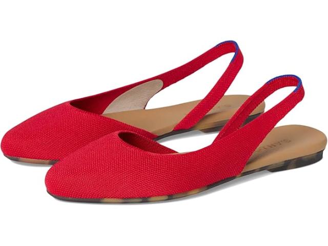 (取寄) レディース ザ アーモンド スリングバック Rothy's women The Almond Slingback Lollipop Red