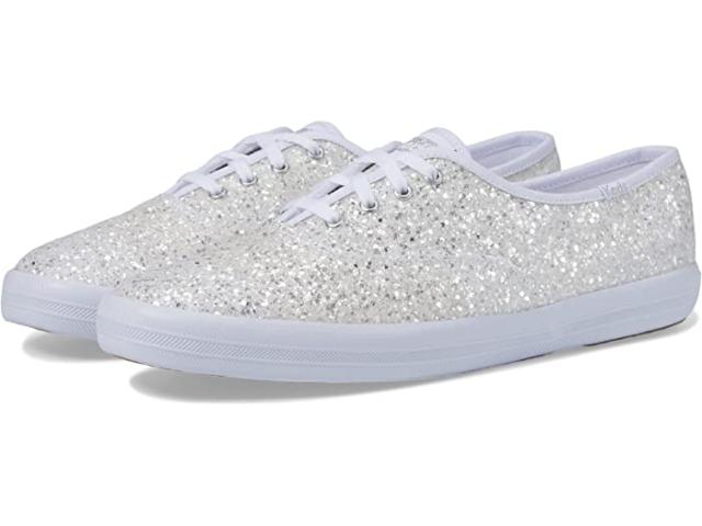 (取寄) ケッズ レディース チャンピオン グリッター セル Keds women Keds Champion Glitter Cel White
