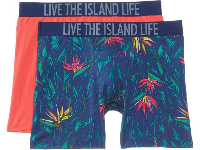 (取寄) トミーバハマ メンズ 2-パック ボクサー ブリーフ  Bahama men 2-Pack Boxer Brief Dark Blue Print