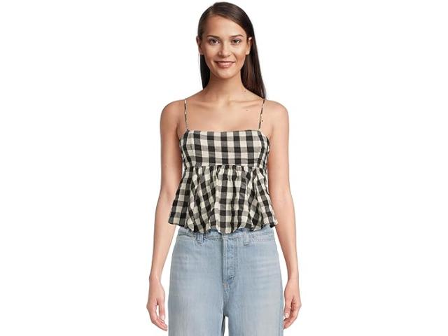 (取寄) フリーピープル レディース ミア プレイド タンク Free People women Mia Plaid Tank Black Combo