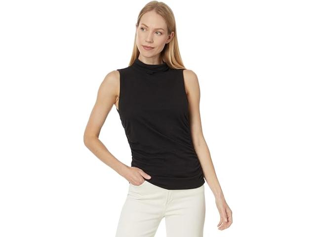 (取寄) リラ P レディース シャード モック ネック タンク Lilla P women Shirred Mock Neck Tank Black