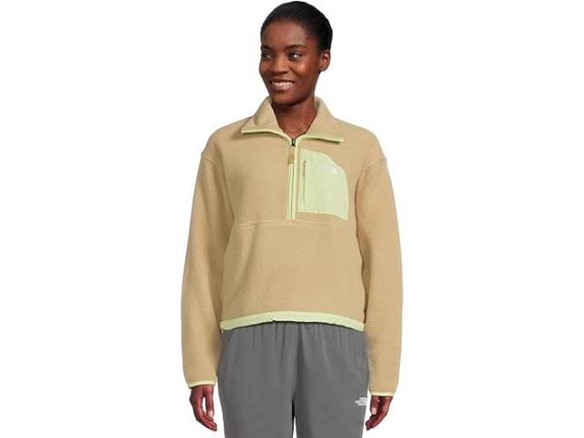 (取寄) ノースフェイス レディース オフ ピーク ジップ ジャケット The North Face women Yumiori Off Peak A? Zip Jacket Khaki Stone/Astro Lime