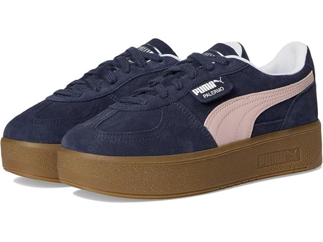 (取寄) プーマ レディース パレルモ シューズ PUMA women Palermo Elevata Shoes New Navy/Mauve Mist