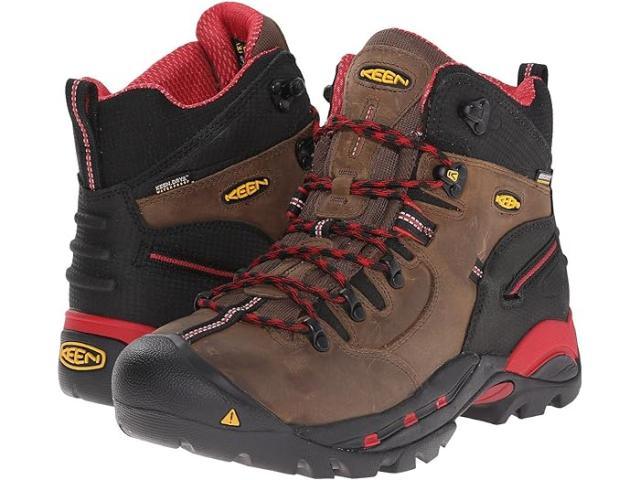 (取寄) キーン ユーティリティ メンズ ピッツバーグ ブーツ KEEN Utility men Pittsburgh Boot Bison/Red