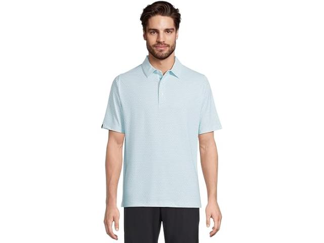 (取寄) キャロウェイ メンズ グラジエント シェブロン プリンテッド ポロ Callaway men Gradient Chevron Printed Polo Blue Radiance