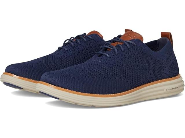 (取寄) コールハーン メンズ オリジナルグランド リマスタード ステッチライト オックスフォード Cole Haan men Originalgrand Remastered Stitchlite Oxford Marine Blue/British Tan/Silver Lining