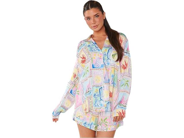(取寄) ショウ ミー ユア ムームー レディース アーリー ライザー Pj セット Show Me Your Mumu women Early Riser PJ Set Soleil Silky