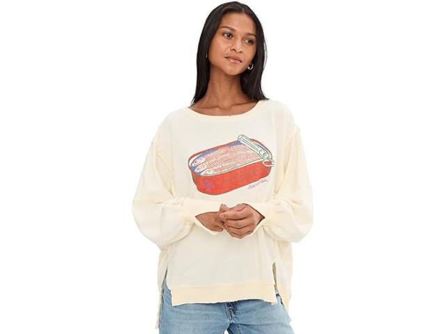 (取寄) フリーピープル レディース ウィー ザ フリー グラフィック カムデン プルオーバー Free People women We The Free Graphic Camden Pullover Sardine Combo