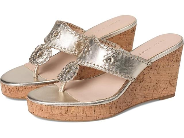 (取寄) ジャック ロジャース レディース ジャックス ハイ ウェッジ Jack Rogers women Jacks High Wedge Platinum