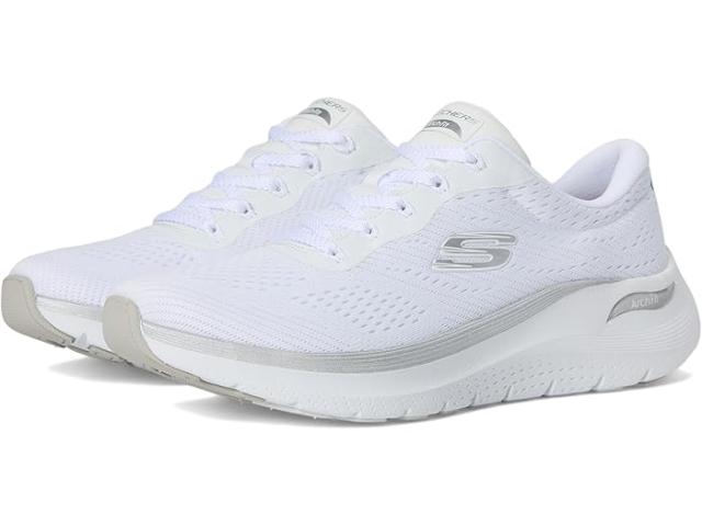 (取寄) スケッチャーズ レディース アーチ フィット ザ ディスタンス SKECHERS women Arch Fit 2.0-Glow The Distance White Silver