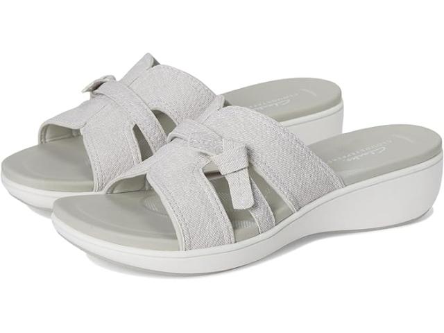 (取寄) クラークス レディース ブリーズ ラエ ミア Clarks women Breeze Rae Mia Off White Interest Synthetic