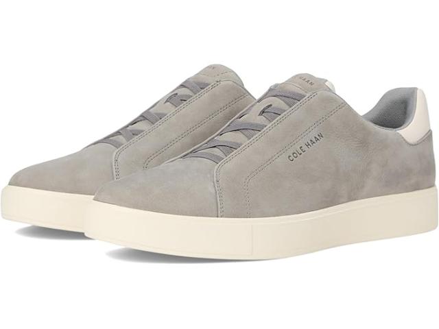 (取寄) コールハーン メンズ グランドプロ ラグゼ スリッポン スニーカー Cole Haan men Grandpro Luxe Slip-On Sneakers Sea Stone Nubuck/Angora