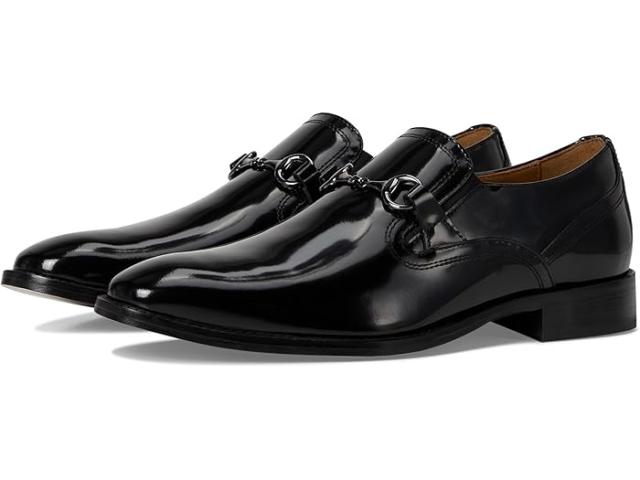 (取寄) ジョンストン&マーフィー メンズ リッチランド プレーン トゥ ビット ローファーズ Johnston & Murphy men Richland Plain Toe Bit Loafers Black Brush-Off Leather