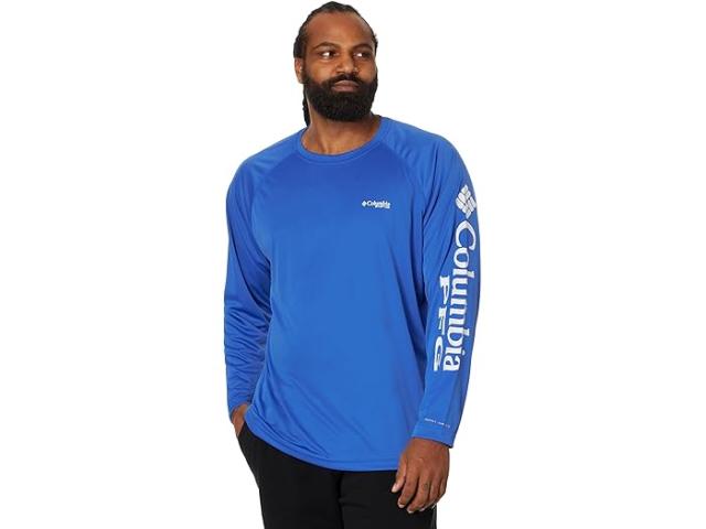 (取寄) コロンビア メンズ ビッグ アンド トール ターミナル タックル L/S シャツ Columbia men Big & Tall Terminal Tackle L/S Shirt Vivid Blue/Cool Grey Logo