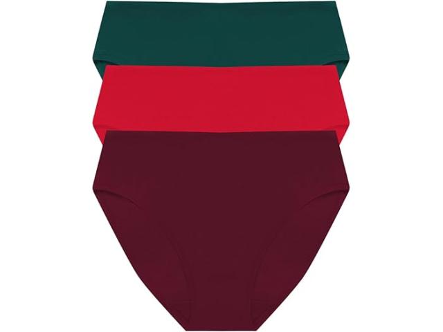 (取寄) ナトリ レディース ブリス ベア コットン ヒップスター 3-パック Natori women Bliss Bare Cotton Hipster 3-Pack  Fig/Bonfire/Elm