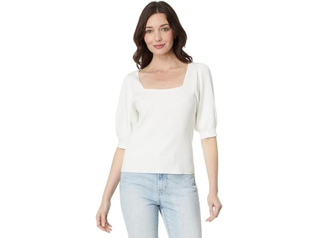 (取寄) リラ P レディース フル スリーブ スクエア ネック セーター Lilla P women Full Sleeve Square Neck Sweater White