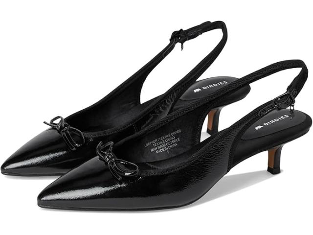 (取寄) バーディーズ レディース ザ ゴールドフィンチ キトン ヒール Birdies women The Goldfinch Kitten Heel Black Patent Leather