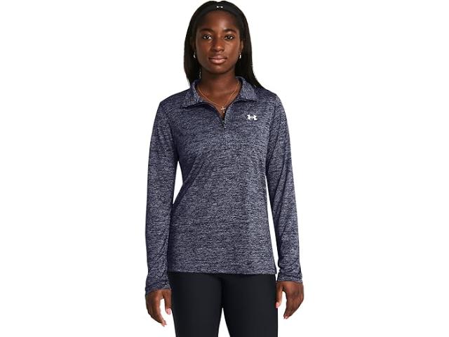 (取寄) アンダーアーマー レディース テック 1/4 ジップ ツイスト Under Armour women Under Armour Tech 1/4 Zip Twist Midnight Navy/White