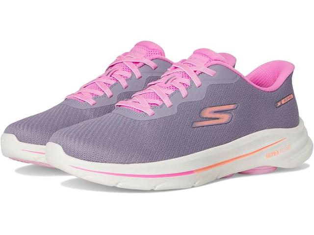 (取寄) スケッチャーズ パフォーマンス レディース ゴー ウォーク 8 ナディア ハンズ フリー スリップ-インス SKECHERS Performance women Go Walk 8 Nadia Hands Free Slip-Ins Gray/Pink