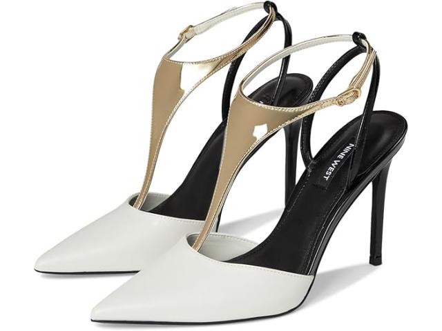 (取寄) ナインウエスト レディース フェスタ Nine West women Fiesta White/Gold Mirror llic Multi