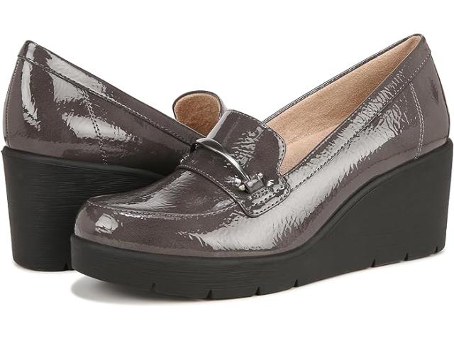 (取寄) ナチュラライザー レディース ソウル - アチーブ Naturalizer women SOUL - Achieve Grey Patent Synthetic
