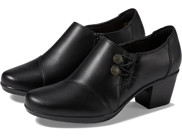 (取寄) クラークス レディース エムスリー ウォーレン Clarks women Clarks Emslie Warren Black Leather