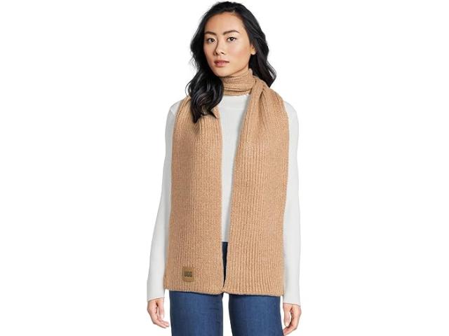 (取寄) アグ チャンキー リブ スカーフ UGG Chunky Rib Scarf Camel