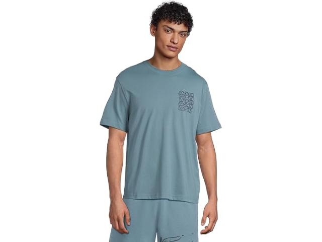 (取寄) ラコステ メンズ クラシック フィット ディストーテド グラフィック T-シャツ Lacoste men Classic Fit Distorted Graphic T-shirt Blue/Navy Blue