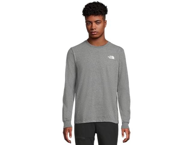 (取寄) ノースフェイス メンズ ロング スリーブ ボックス NSE ティー The North Face men Long Sleeve Box NSE Tee TNF Mid Grey Heather