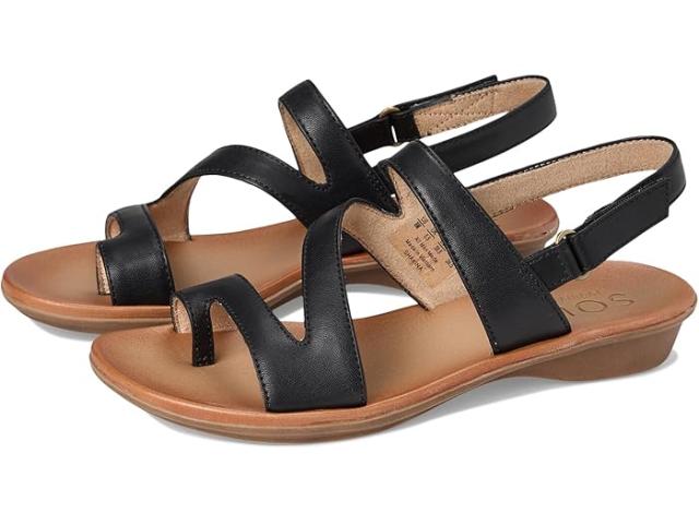 (取寄) ナチュラライザー レディース ソウル - Naturalizer women SOUL - Shakina Black Faux Leather